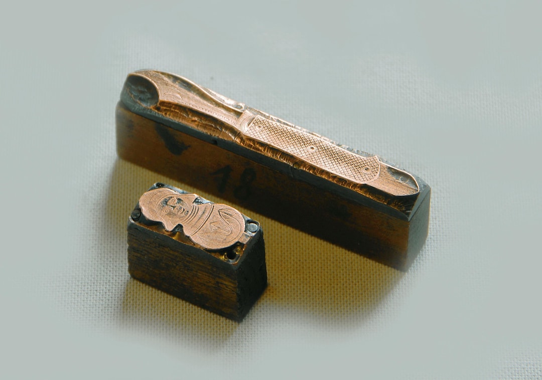 Printer's Stamps, Copper Illustrations From Schoolbooks, and Wooden ...
