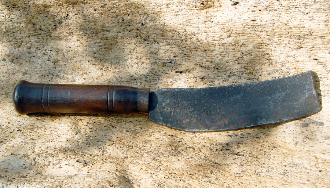 Old Cleaver, Wooden Handle - Etsy