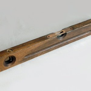 Large Vintage Spirit Level in Wood and Brass. - Etsy
