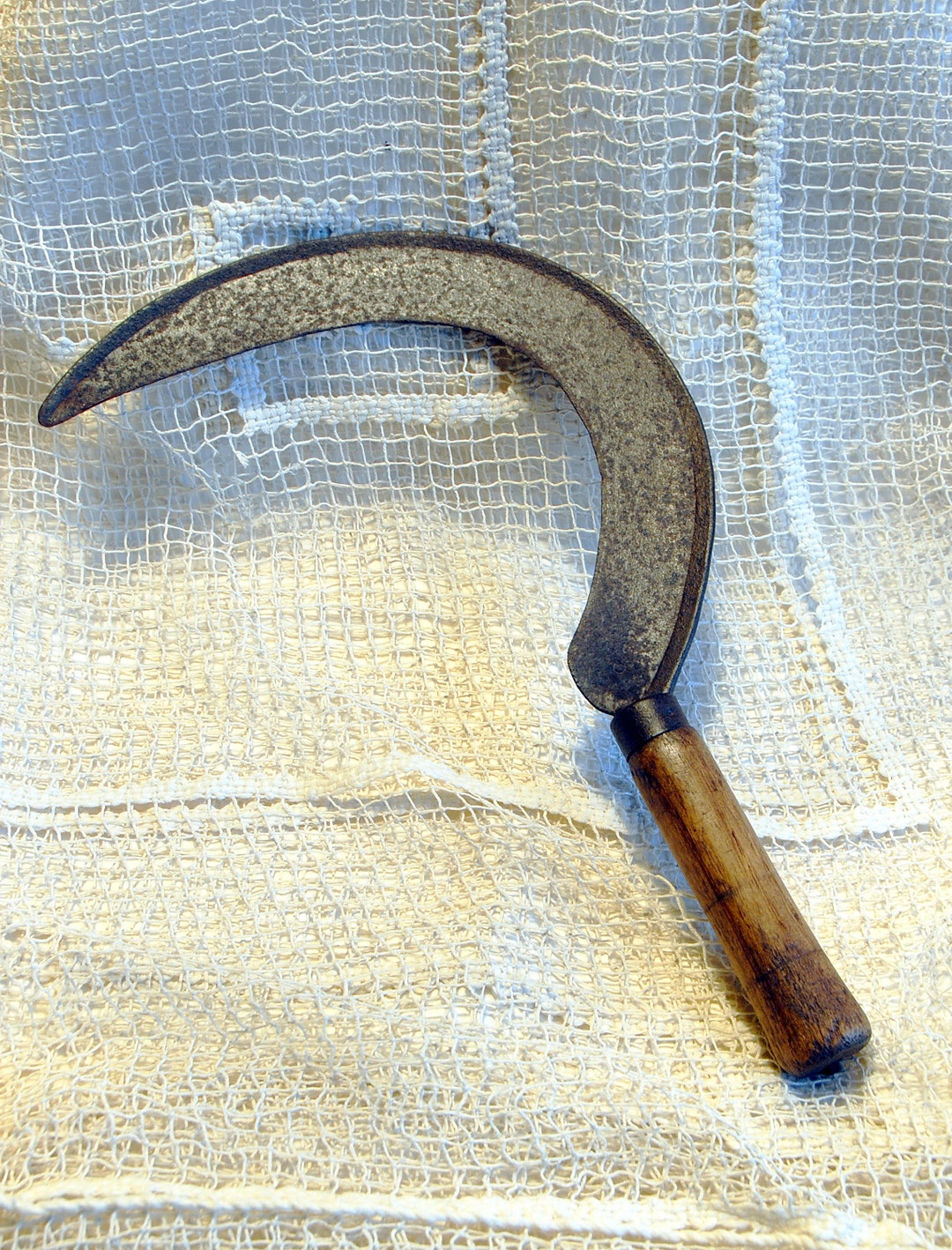 Old Billhook, Wooden Handle. - Etsy UK
