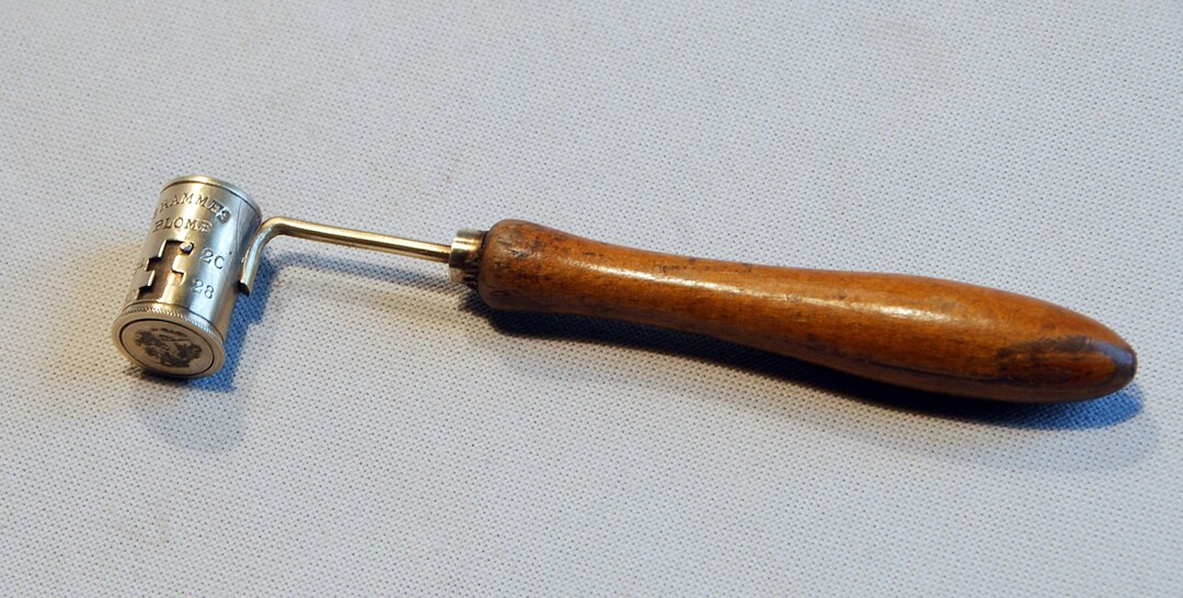 Charger, "grams of Lead, Powder" Brass Measuring Cup, Wooden Handle. - Etsy