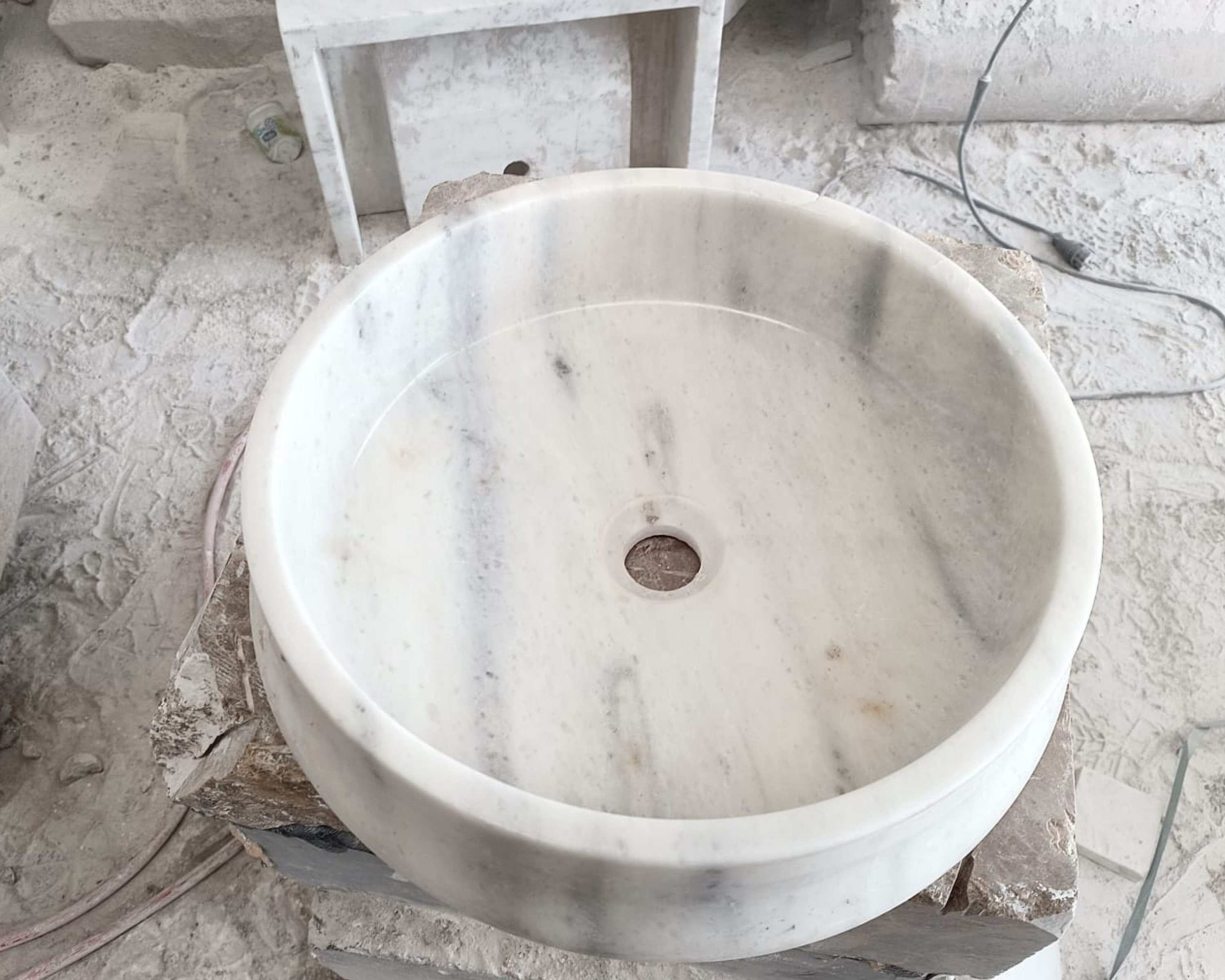 Carrara Marble Sink, Carrara Sink, Bathroom Sink, Custom Carrara Marble ...