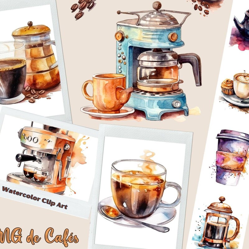 Coffee Clipart - Etsy