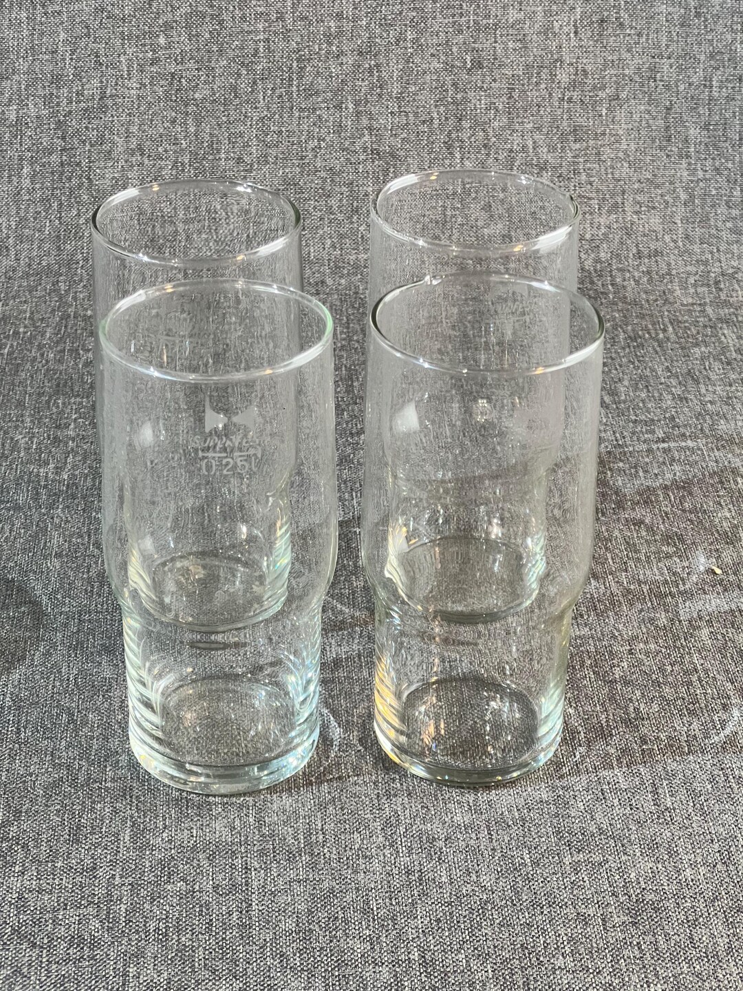 SUPERFEST 0.25l, Simple Glasses, DDR, 4 Pieces of Drinking Glass ...