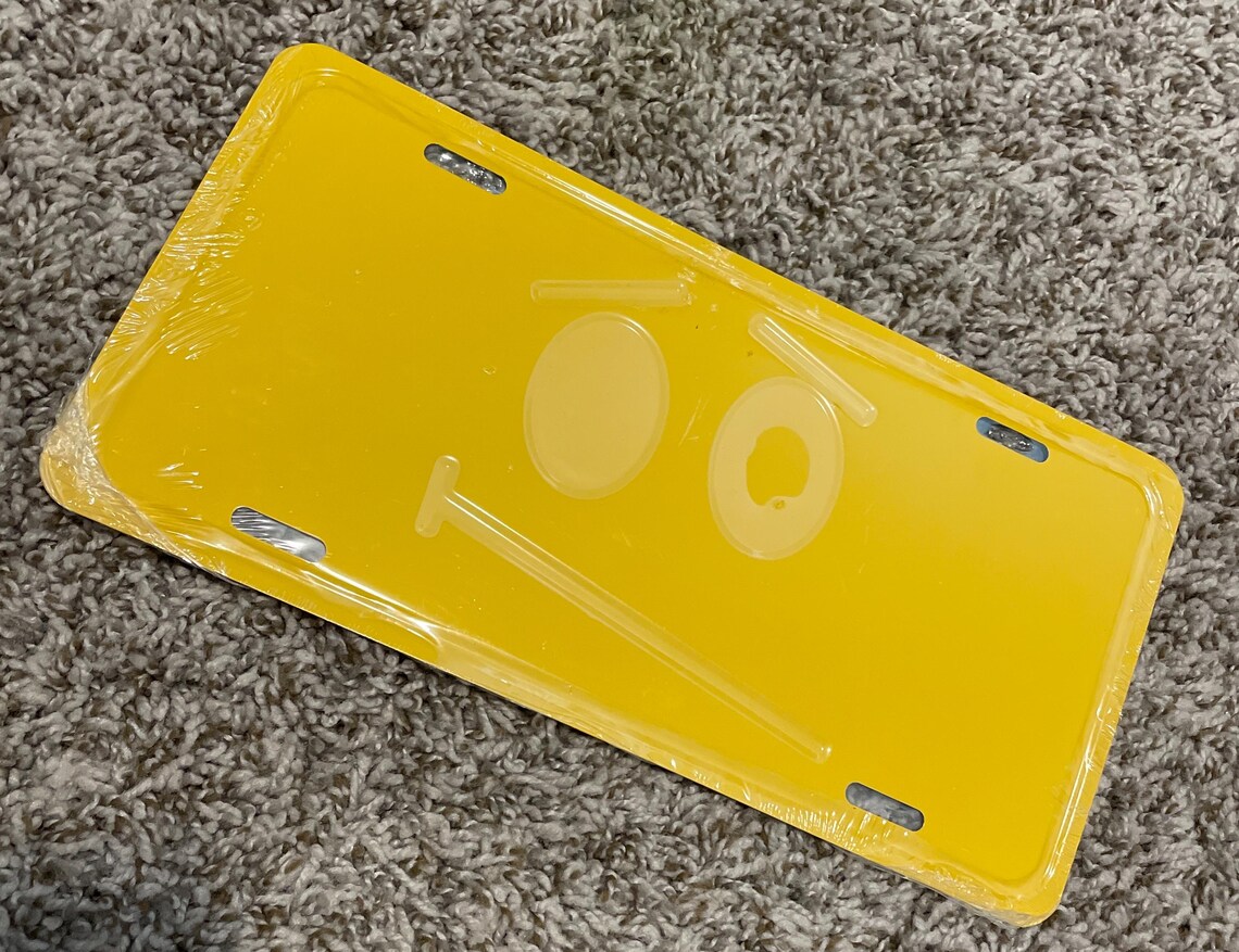 Emoji License Plate - Etsy