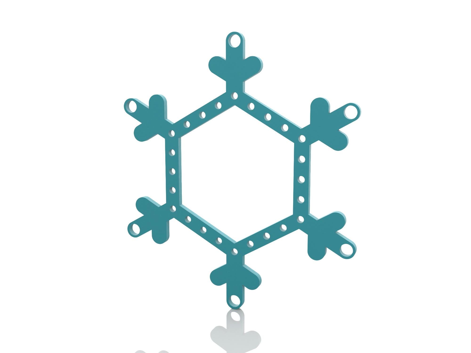 Snowflake Weaving Frames Set - STL Files for 3D Printing - Christmas ...