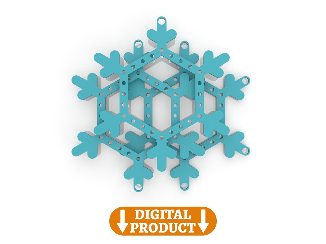 Snowflake Weaving Frames Set - STL Files for 3D Printing - Christmas ...