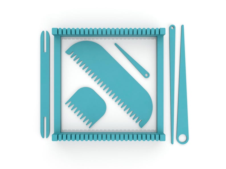 Weaving Loom Set - STL Files for 3D Printing - 18x18cm (7x7in) Loom ...