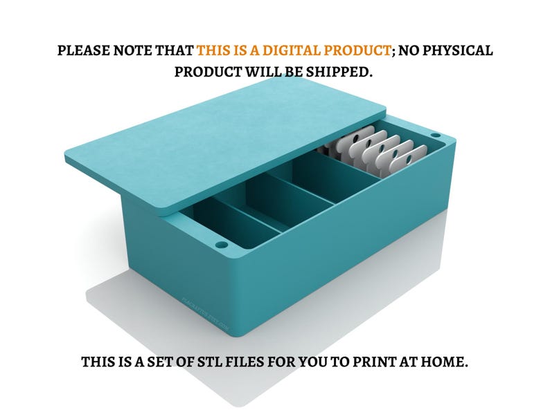 Embroidery Floss Stackable Storage Box With Magnetic Mount - STL Files for 3D Printing ...