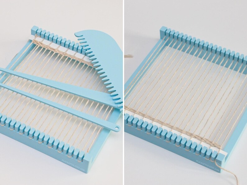 3D Printable Weaving Loom STL Files Set - 18x18cm (7x7in) Loom, Shuttle ...