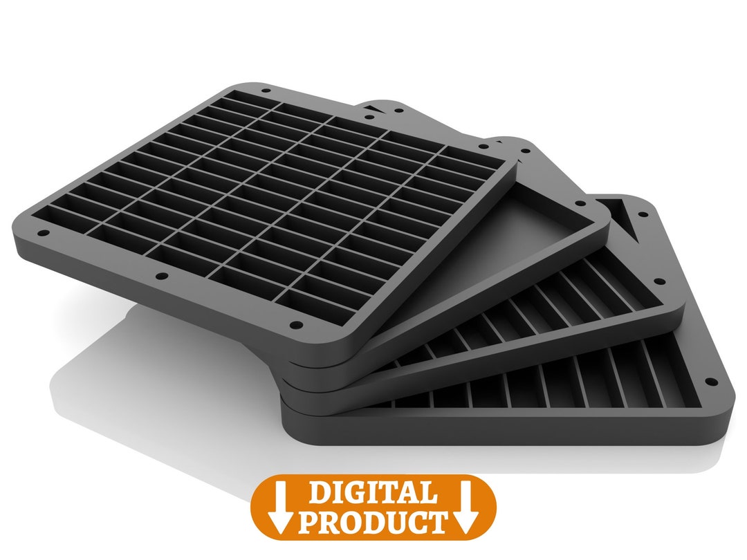 Minimalist Stackable Artist Pastel Boxes Set With Magnetic Lid - STL ...