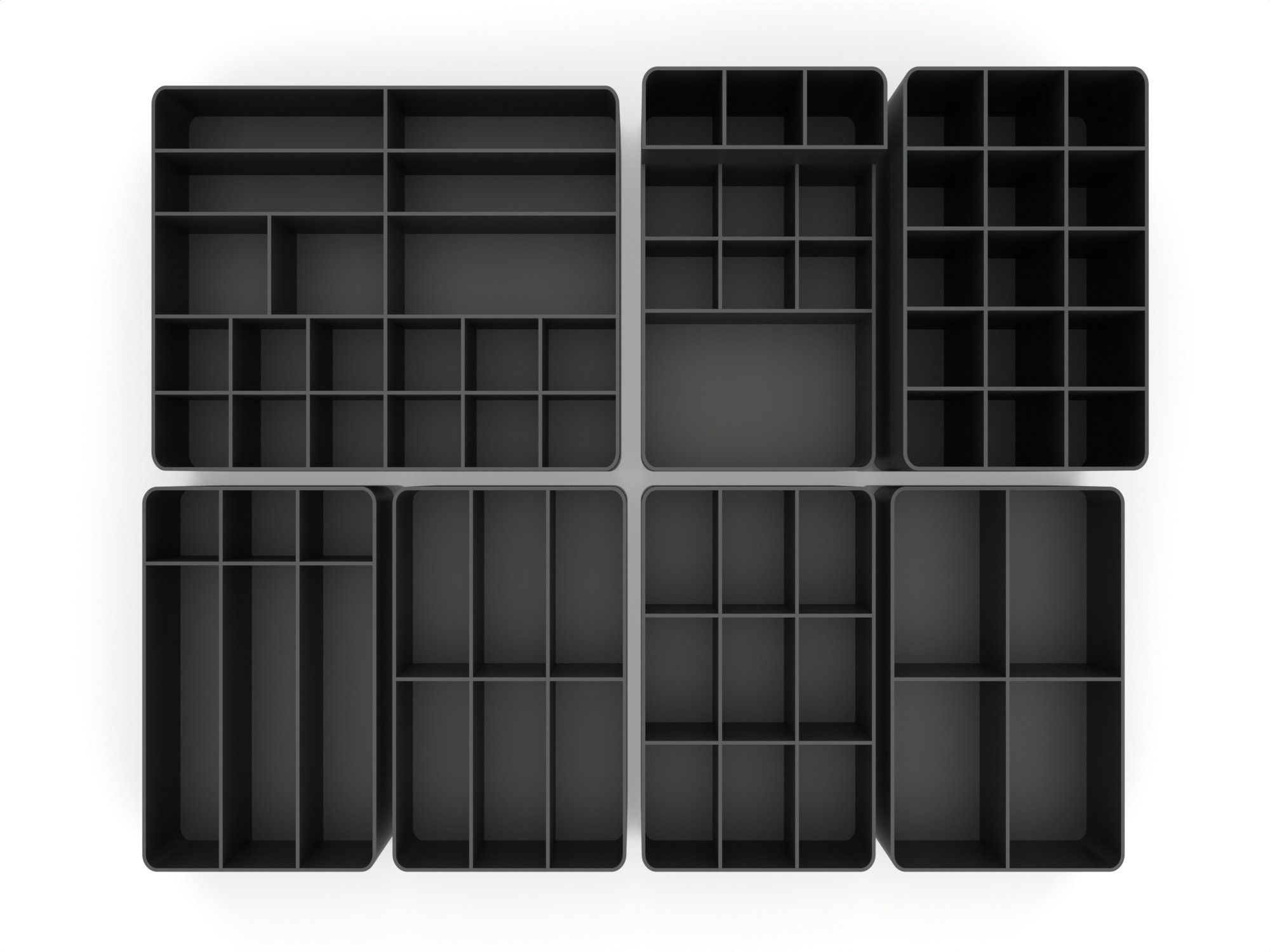 Organizers Set 3D Printable STL Files for Makeup, Crafts, Kids, and ...