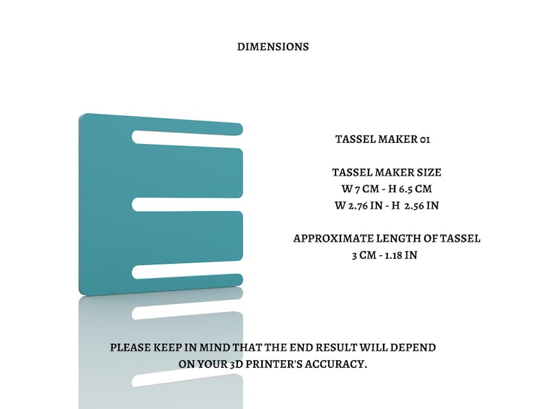 Tassel Makers - STL Files for 3D Printing - 3 Sizes for Quick and Easy ...