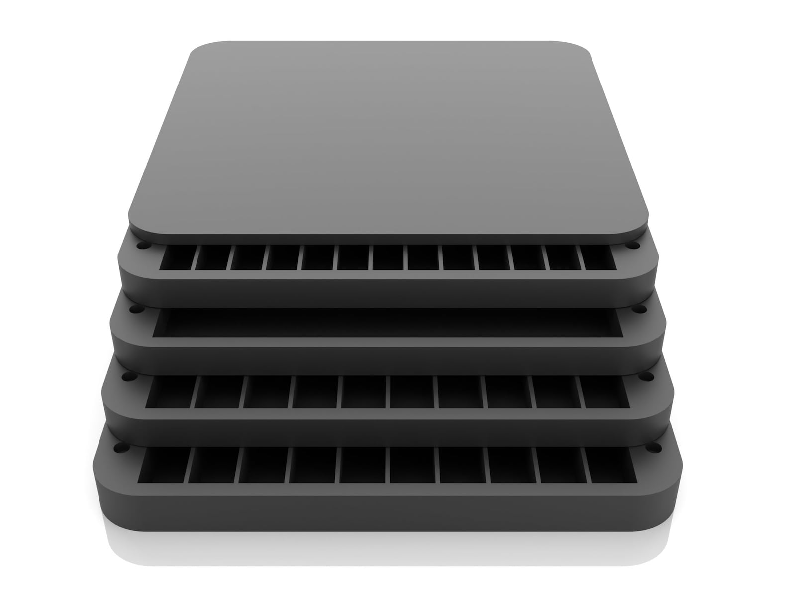 Minimalist Stackable Artist Pastel Boxes Set With Magnetic Lid 3D ...