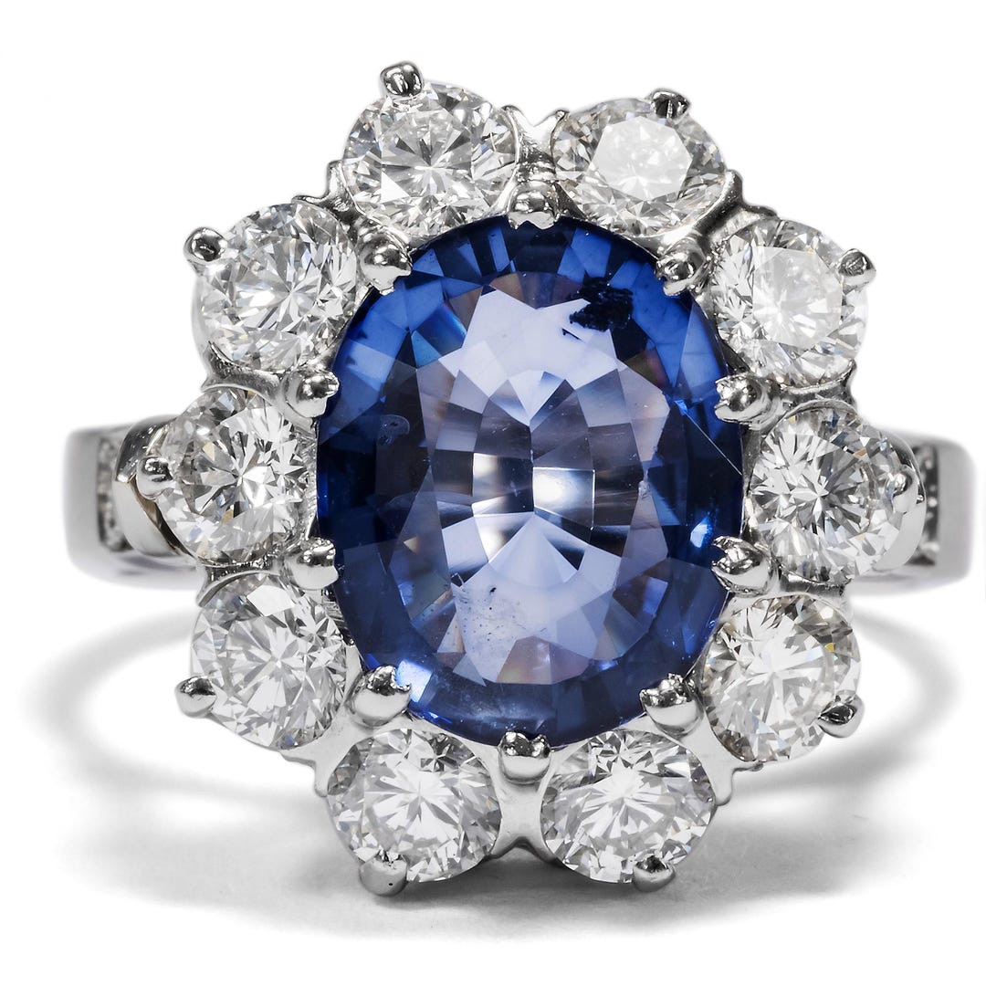Precious Vintage Emerald Ring | Moissanite Accents in Gold | Antique ...