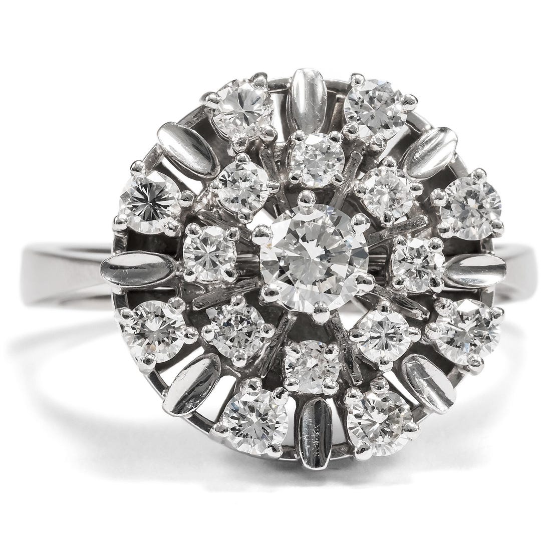 Convertible Diamond Ring Pendant, White Gold 2-in-1 Jewelry, Unique ...