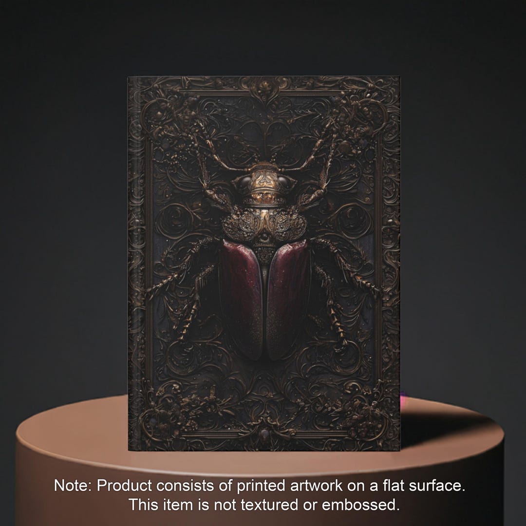 Ornate Beetle Hardcover Journal Unique Insect-themed Notebook - Etsy