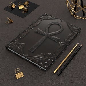 Ankh Hardcover Notebook – Egyptian Key of Life Design Journal for ...