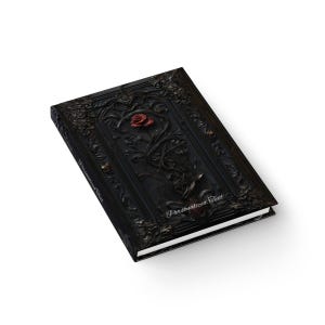 Vintage Gothic Rose Journal - Dark Romantic Notebook for Writing ...