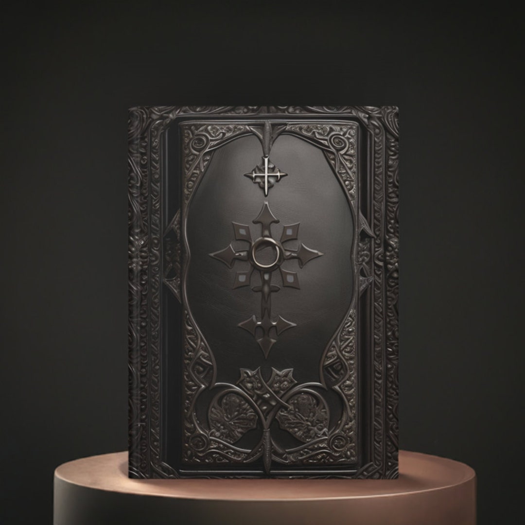 Gothic Cross Hardcover Notebook Dark Elegant Journal for Writing and ...