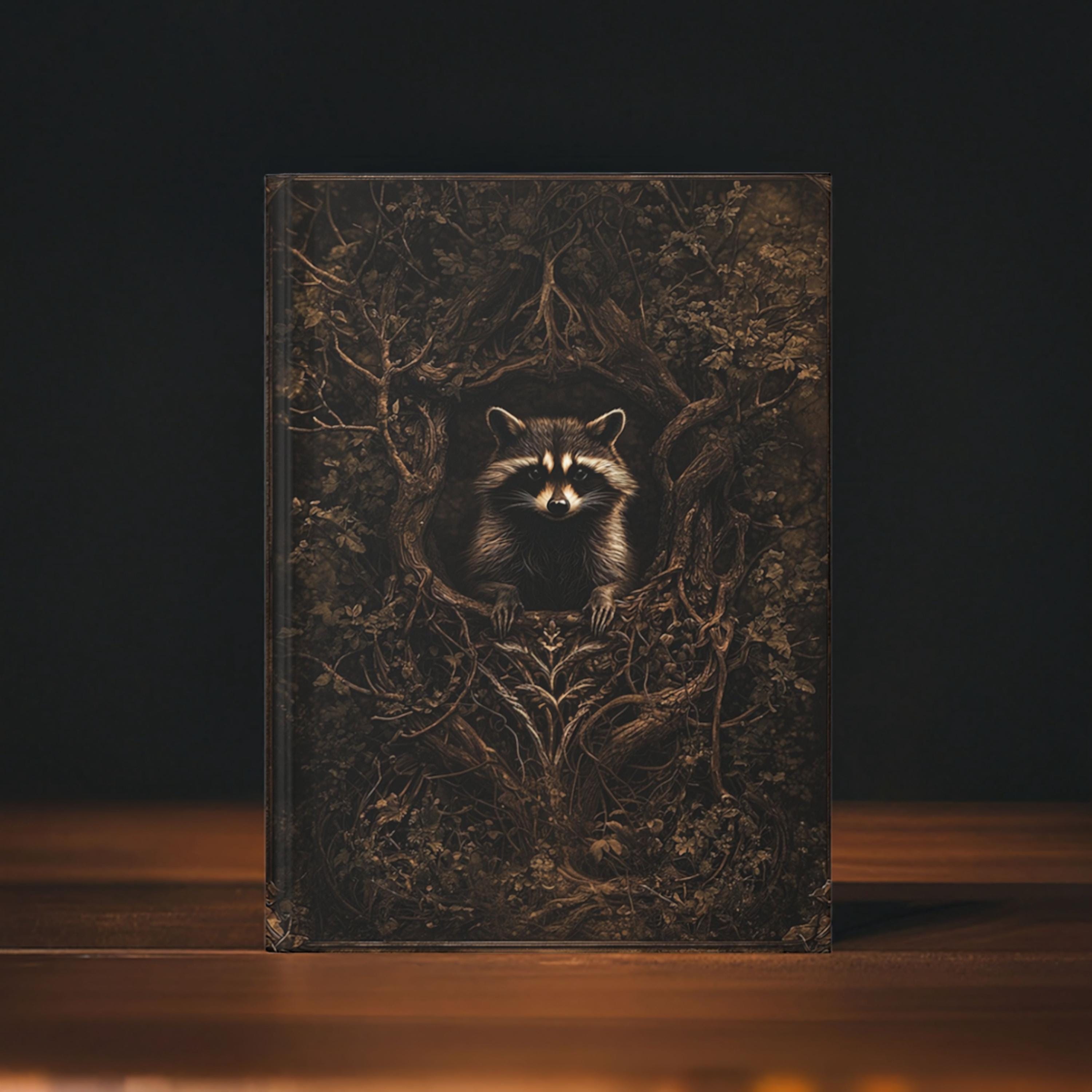 Rustic Raccoon Hardcover Journal - Etsy