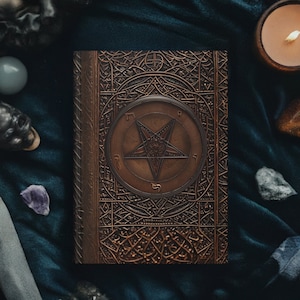 Baphomet Hardcover Notebook – Occult Magick Journal for Spell Book of ...