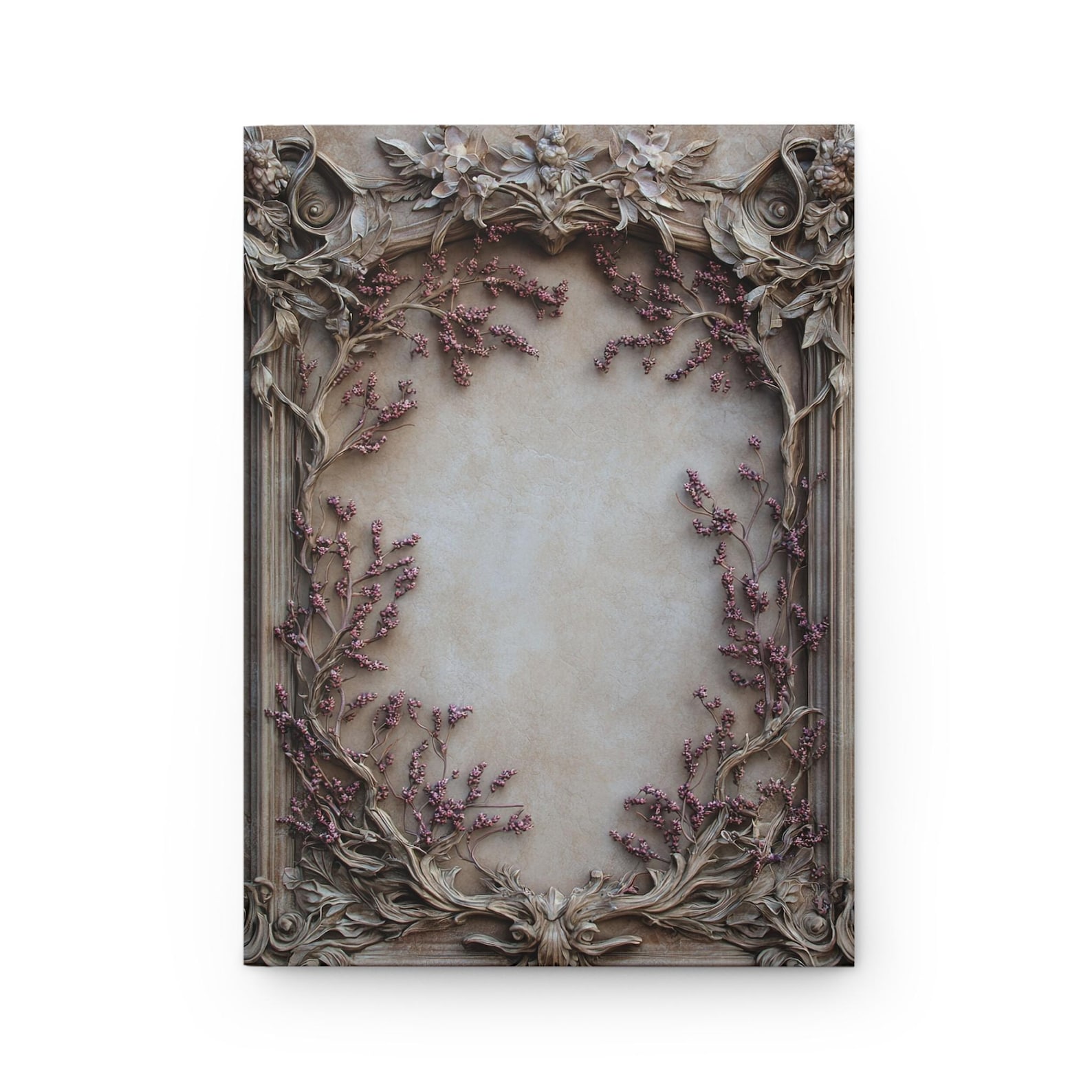 Ornate Floral Frame Journal - Antique-inspired Hardcover Notebook - Etsy