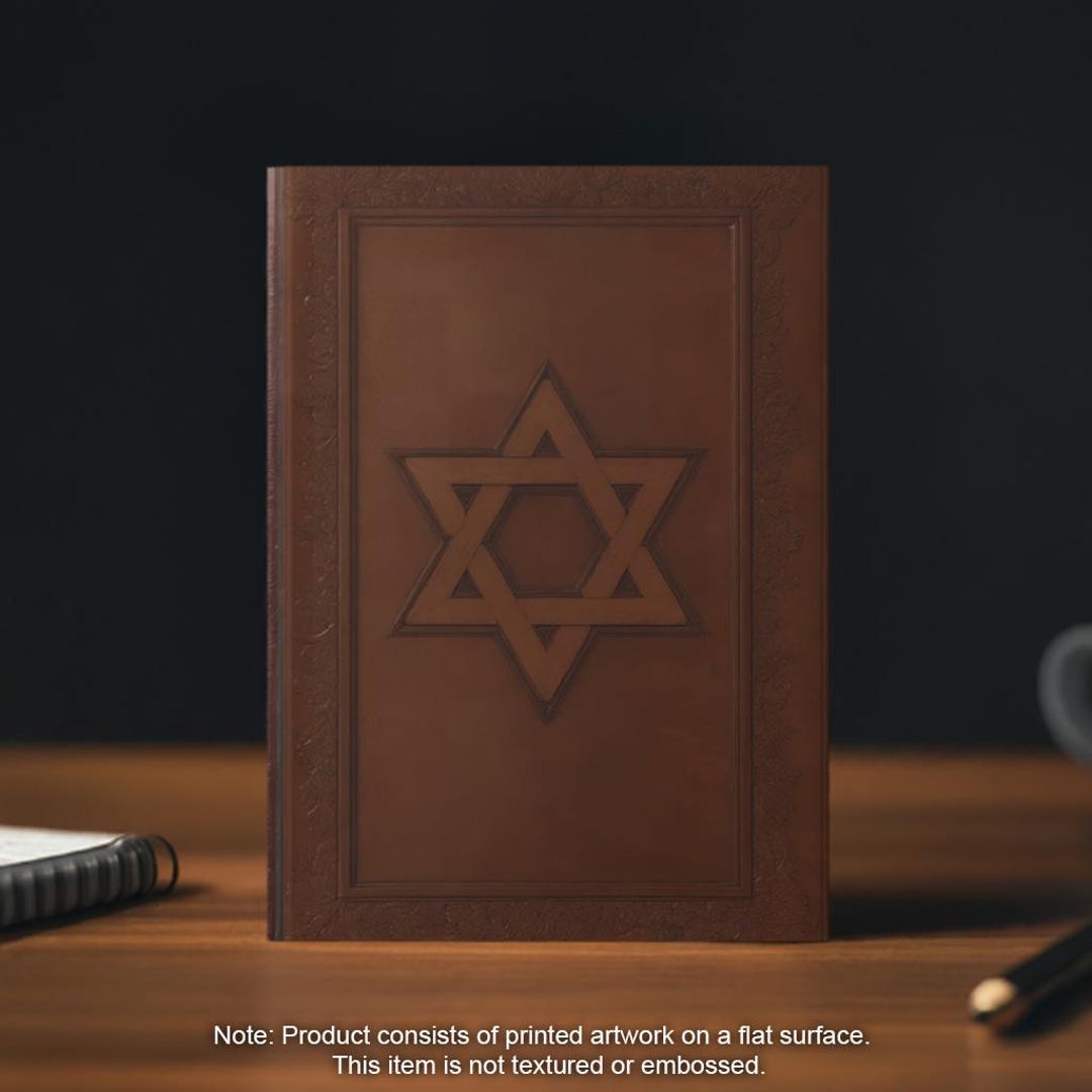 Star of David Hardcover Notebook – Elegant Journal for Jewish Heritage ...