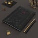Vintage Gothic Rose Journal - Dark Romantic Notebook for Writing ...