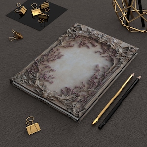 Ornate Floral Frame Journal - Antique-inspired Hardcover Notebook - Etsy