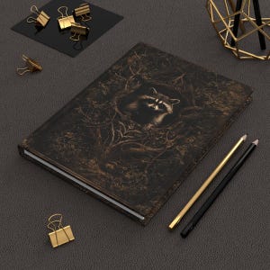Rustic Raccoon Hardcover Journal - Etsy
