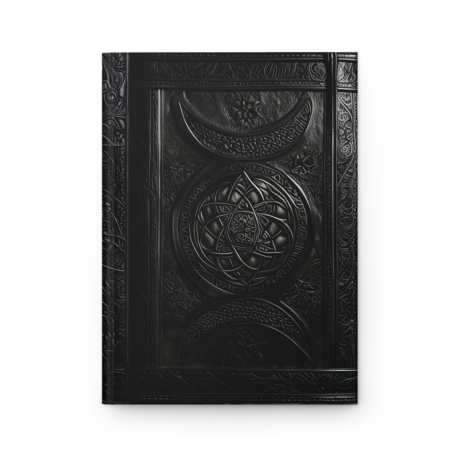 Black Triple Moon Goddess Hardcover Notebook – Mystical Journal for ...
