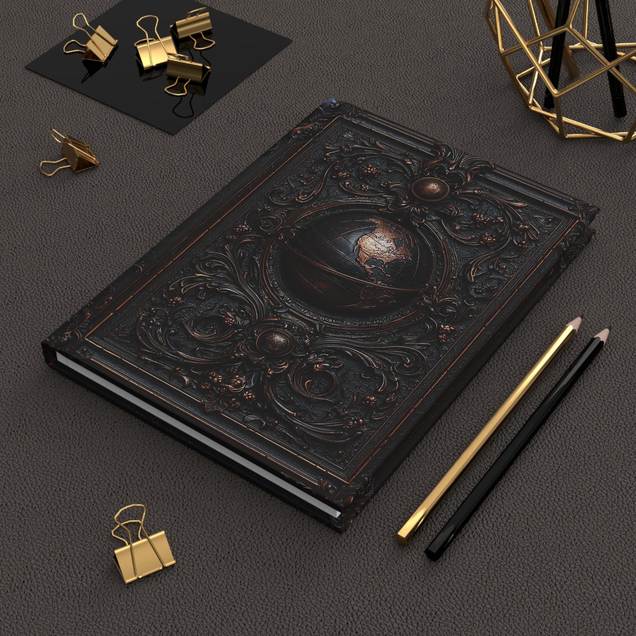 Ornate Gothic Globe Notebook - Vintage-inspired World Map Journal - Etsy