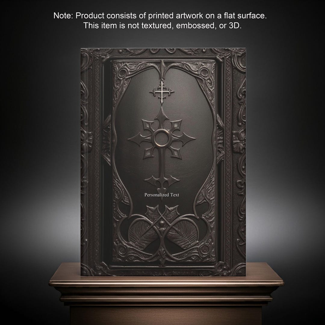 Gothic Cross Hardcover Notebook – Dark Elegant Journal for Writing and ...