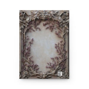 Ornate Floral Frame Journal - Antique-inspired Hardcover Notebook - Etsy