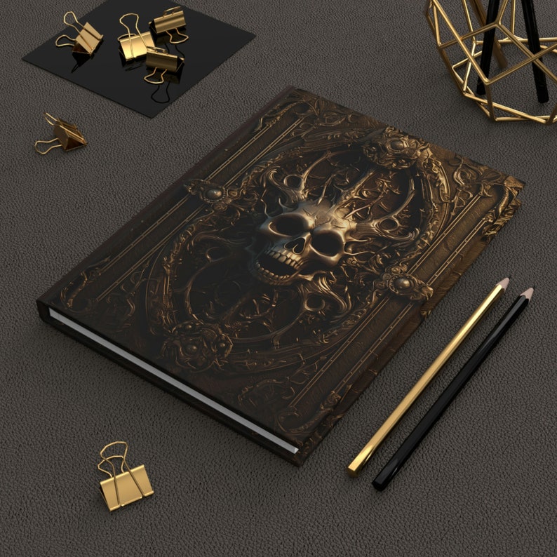 Gothic Skull Hardcover Journal – Book of the Dead Design - Etsy