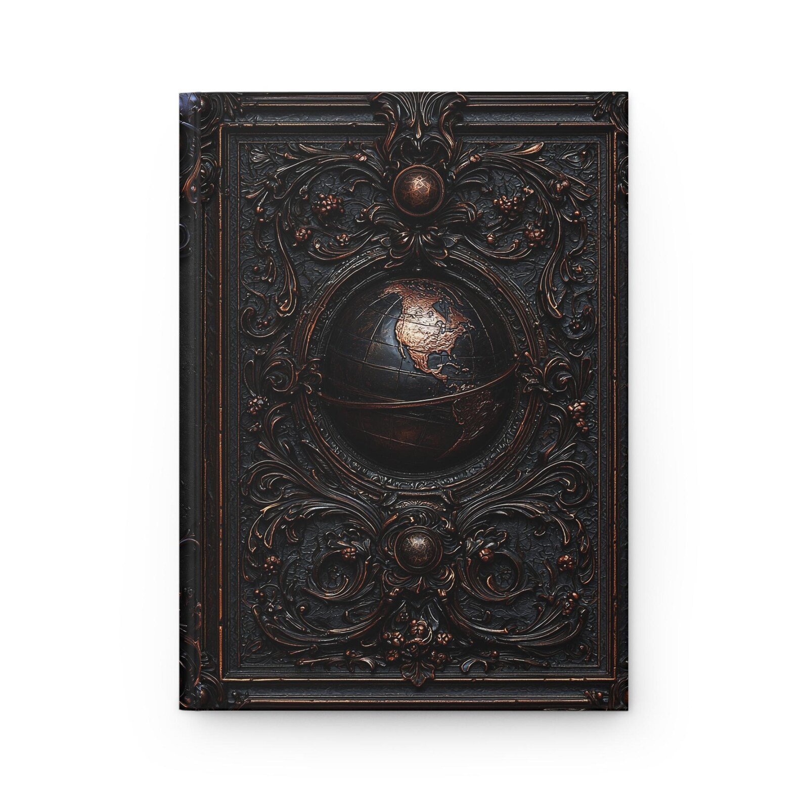 Ornate Gothic Globe Notebook - Vintage-inspired World Map Journal - Etsy