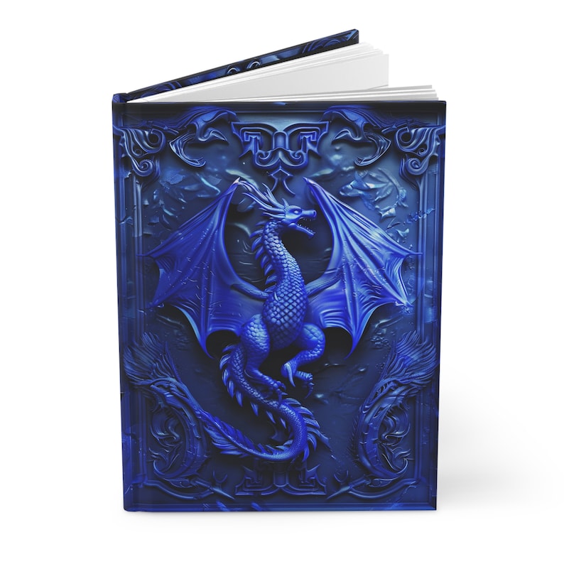 Book of the Blue Dragon Hardcover Notebook – Mystical Journal for ...
