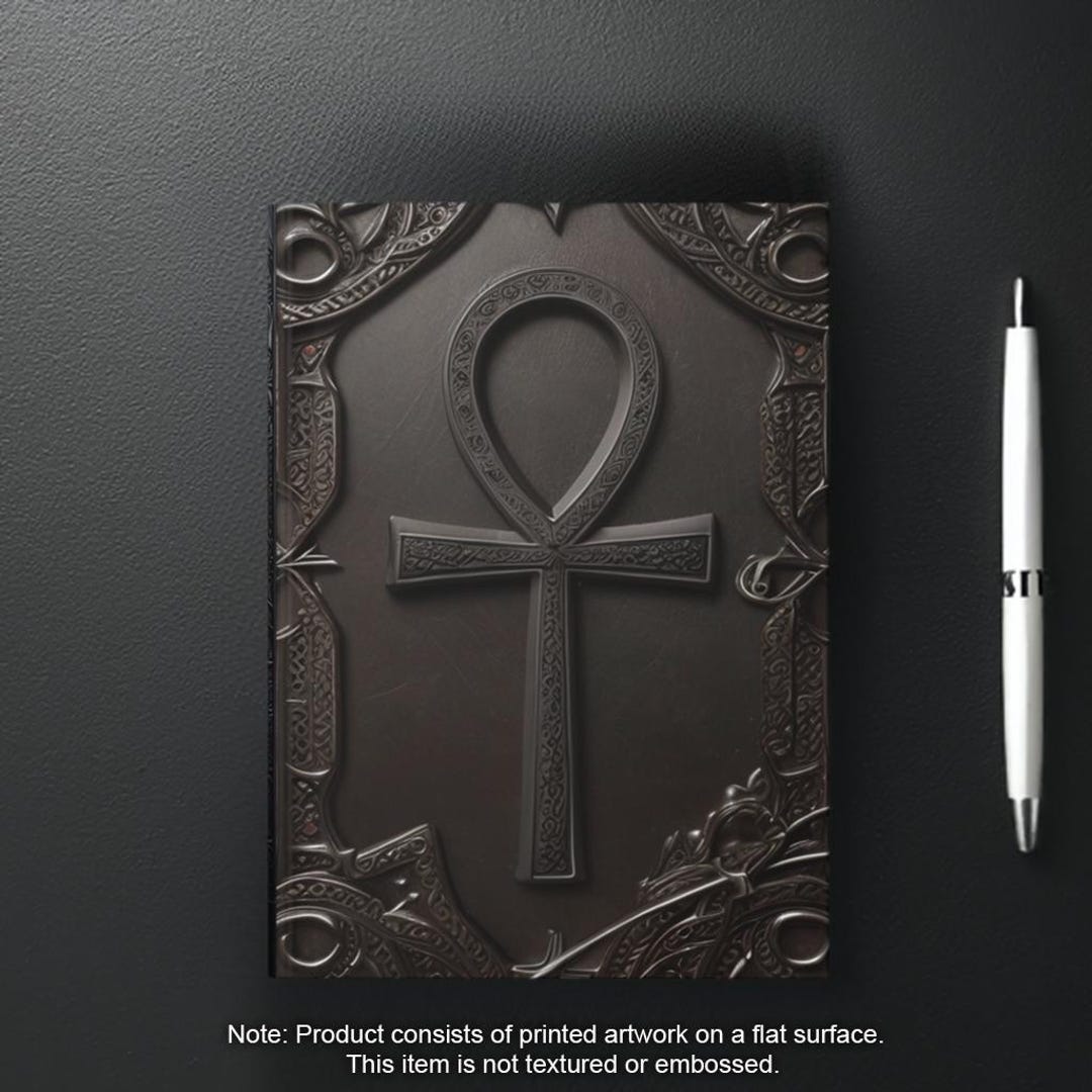 Ankh Hardcover Notebook – Egyptian Key of Life Design Journal for ...