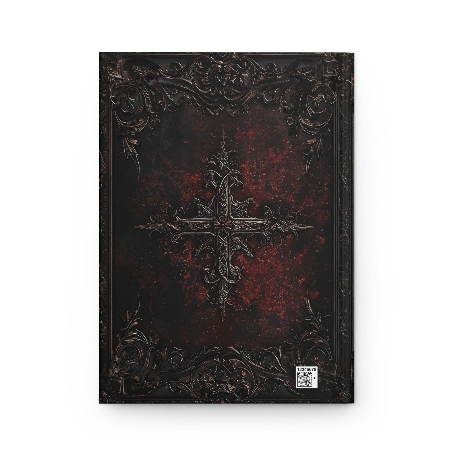 Dark Gothic Cross Notebook With Intricate Red Cover - Etsy