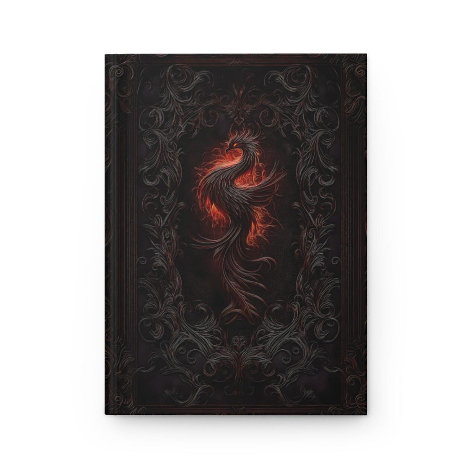 Fiery Phoenix Hardcover Journal - Personalized Notebook - Etsy