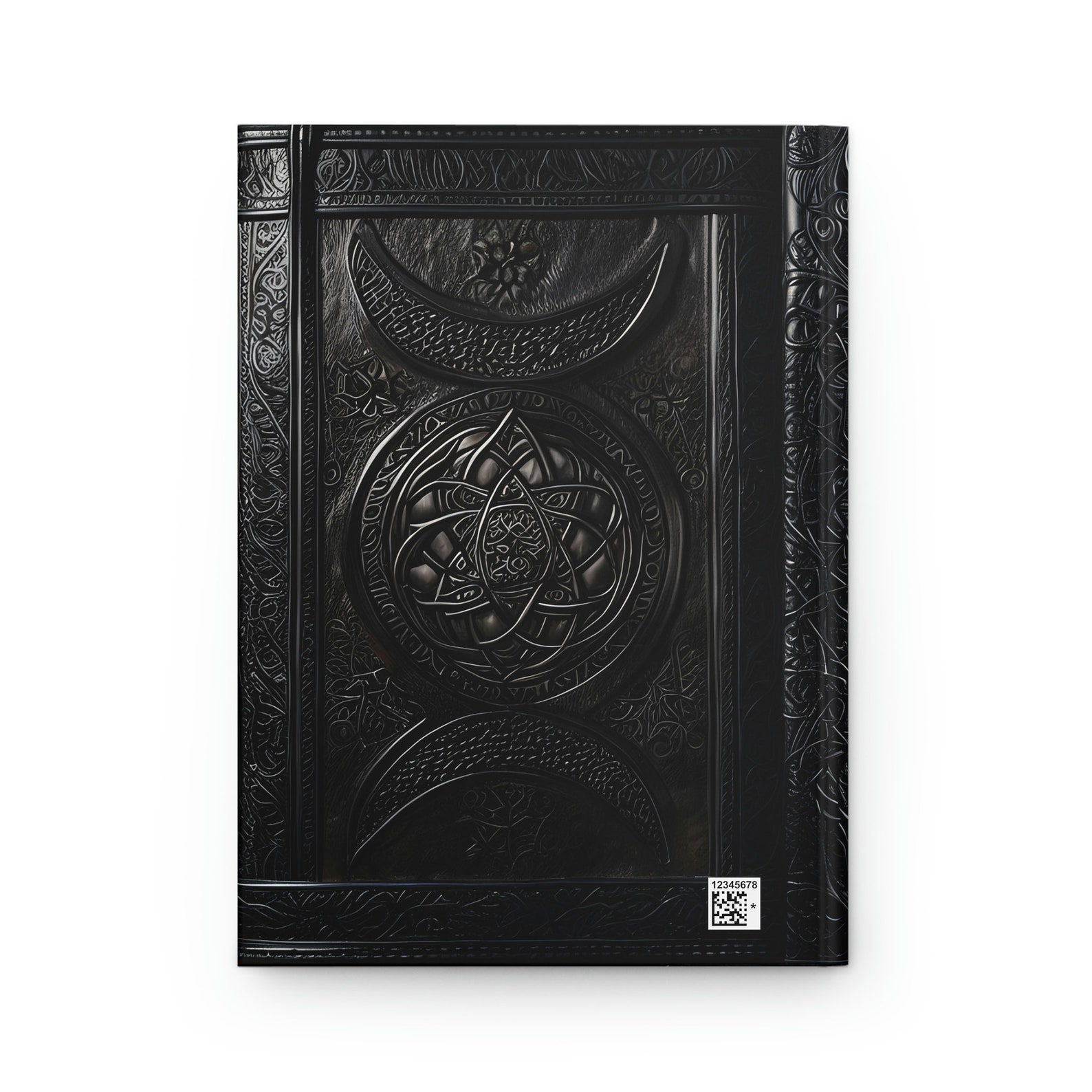 Black Triple Moon Goddess Hardcover Notebook – Mystical Journal for ...