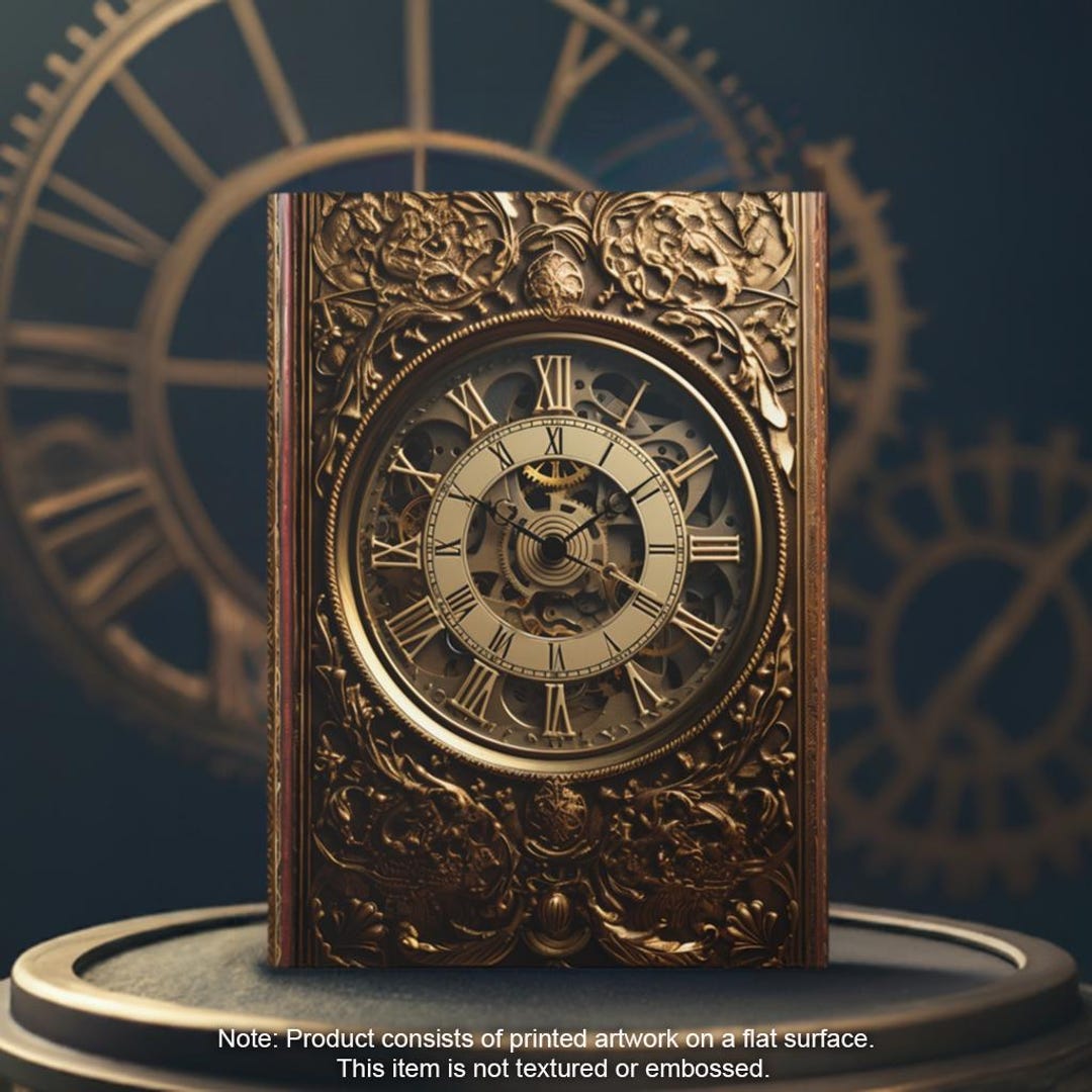 Book of Time Hardcover Notebook – Steampunk Clock Design Journal for ...