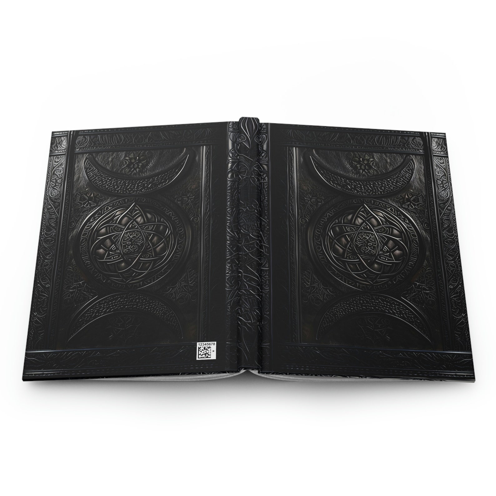 Black Triple Moon Goddess Hardcover Notebook – Mystical Journal for ...
