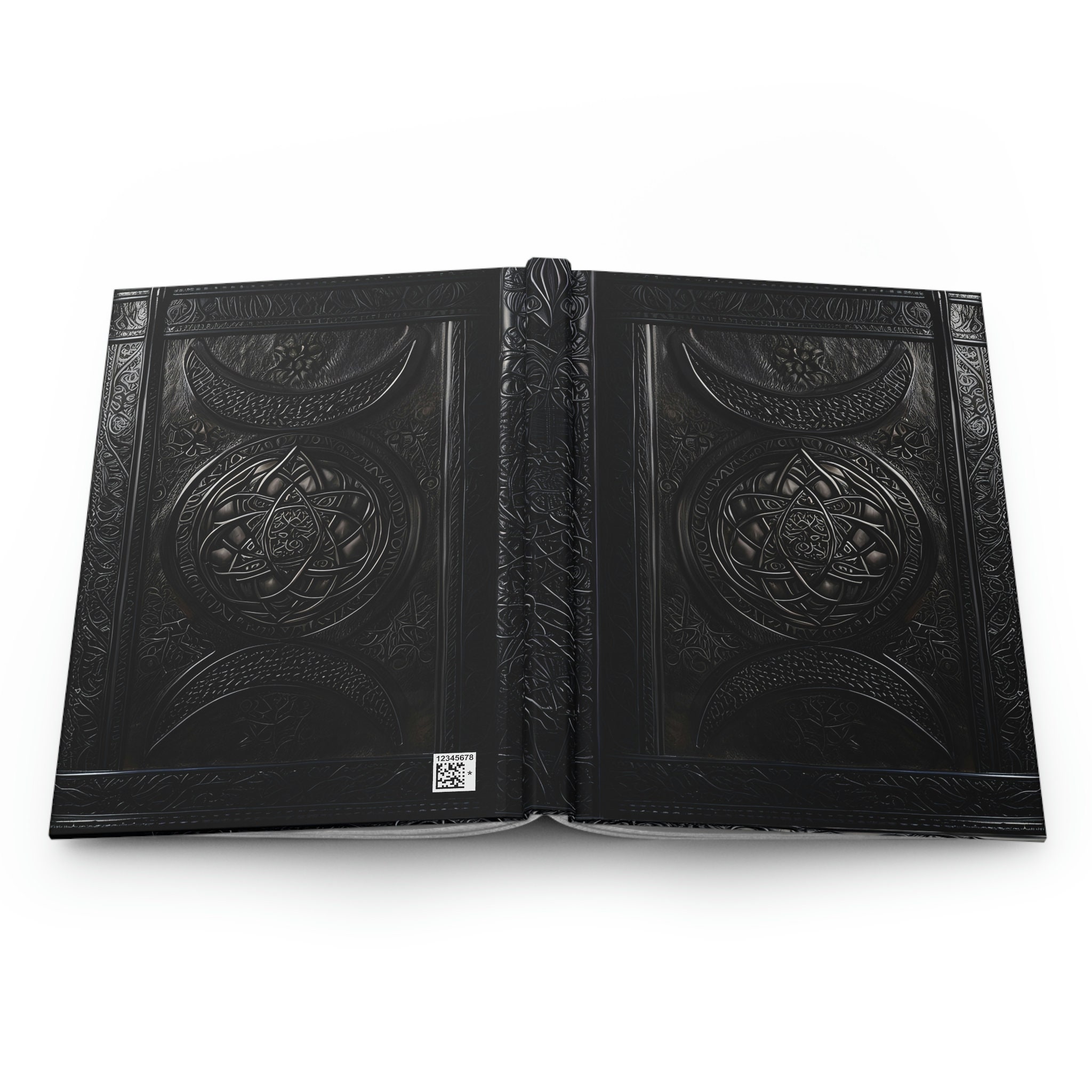 Black Triple Moon Goddess Hardcover Notebook – Mystical Journal for ...