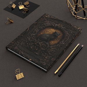 Antique Gothic Black Cat Journal - Vintage-inspired Notebook With ...