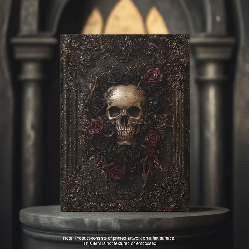 Skull Hardcover Notebook - Etsy