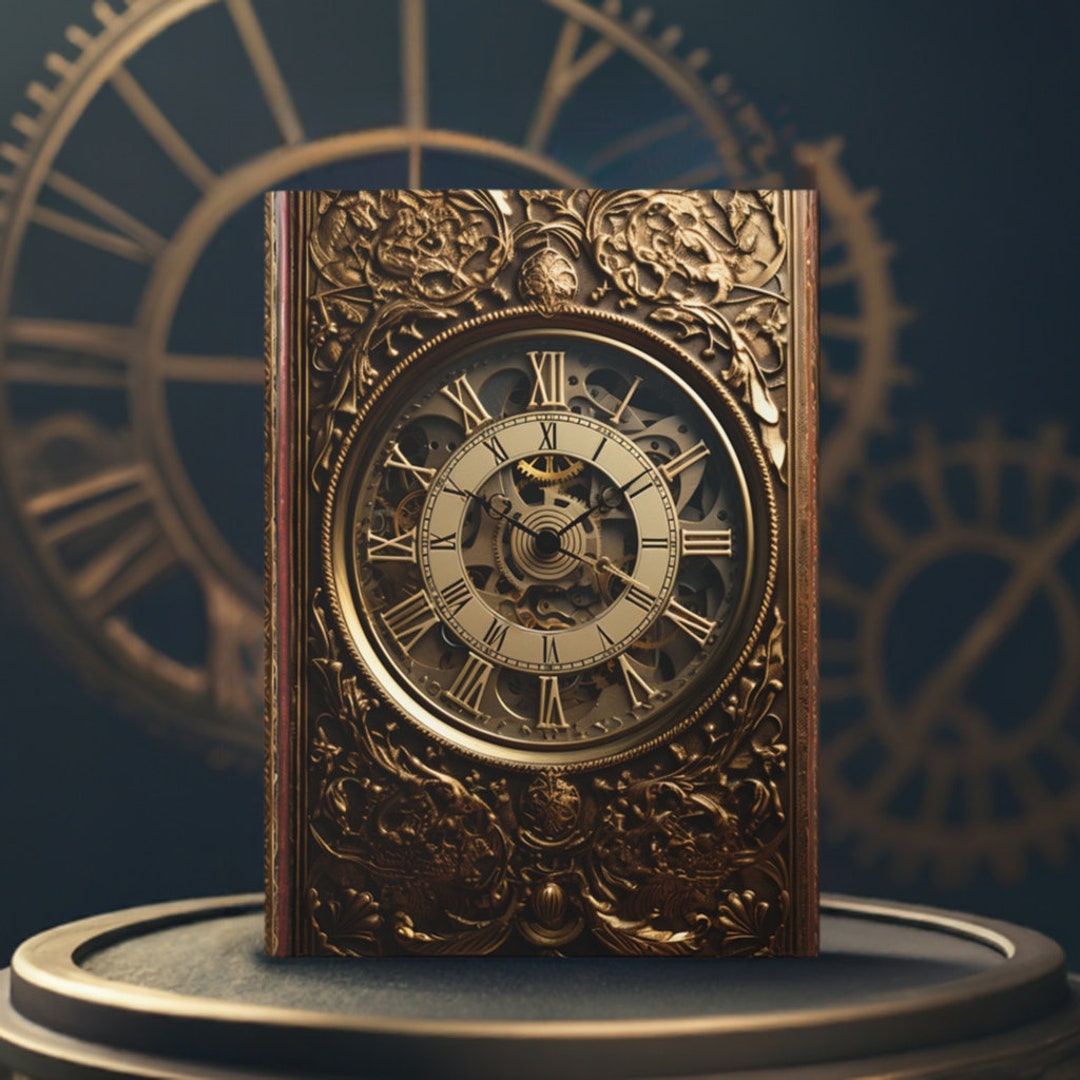 Book of Time Hardcover Notebook Steampunk Clock Design Journal for ...