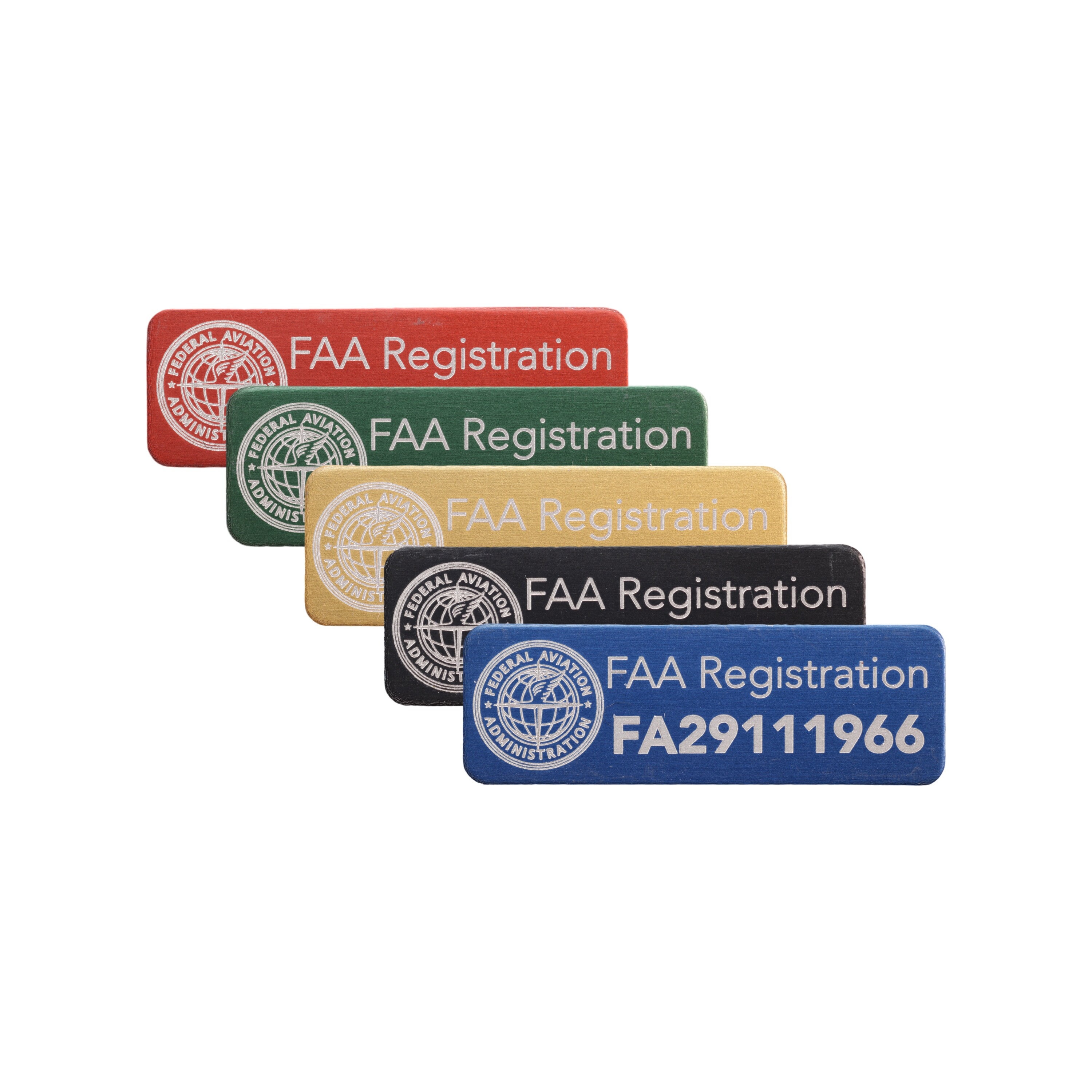 FAA Registration Plate for Drones, for American FA Registration Number ...