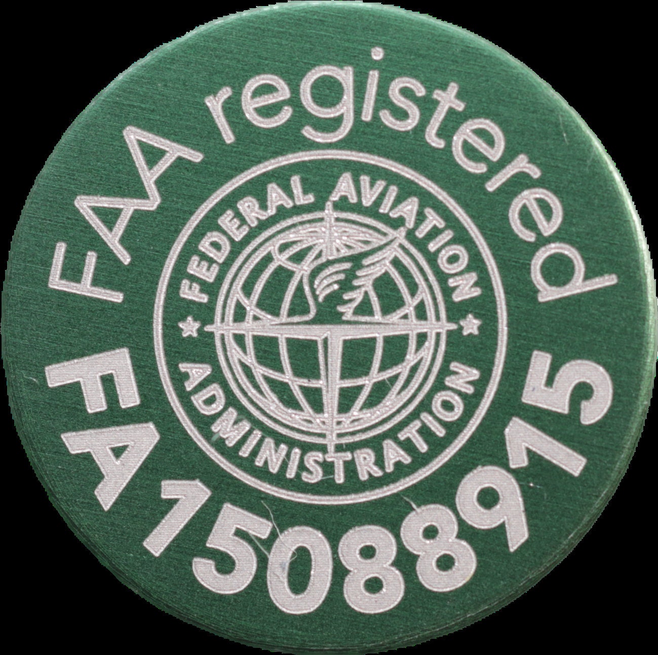 FAA Registration Plate for Drones, for American FA Registration Number ...